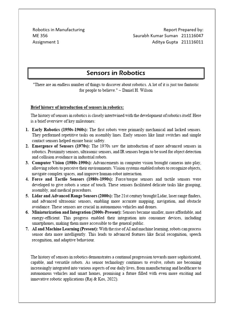 Team Saurabh-Aditya | PDF | Robotics | Sensor