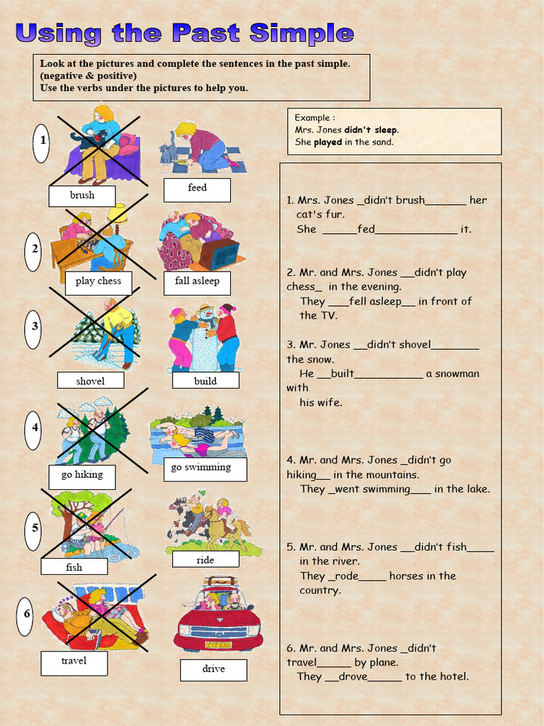 The Simple Past Practice 3 - ANSWER KEY | PDF | Human Communication ...