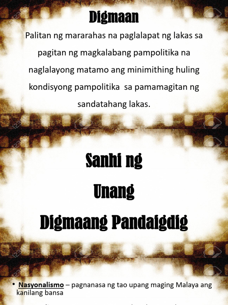 Sanhi NG Digmaan | PDF