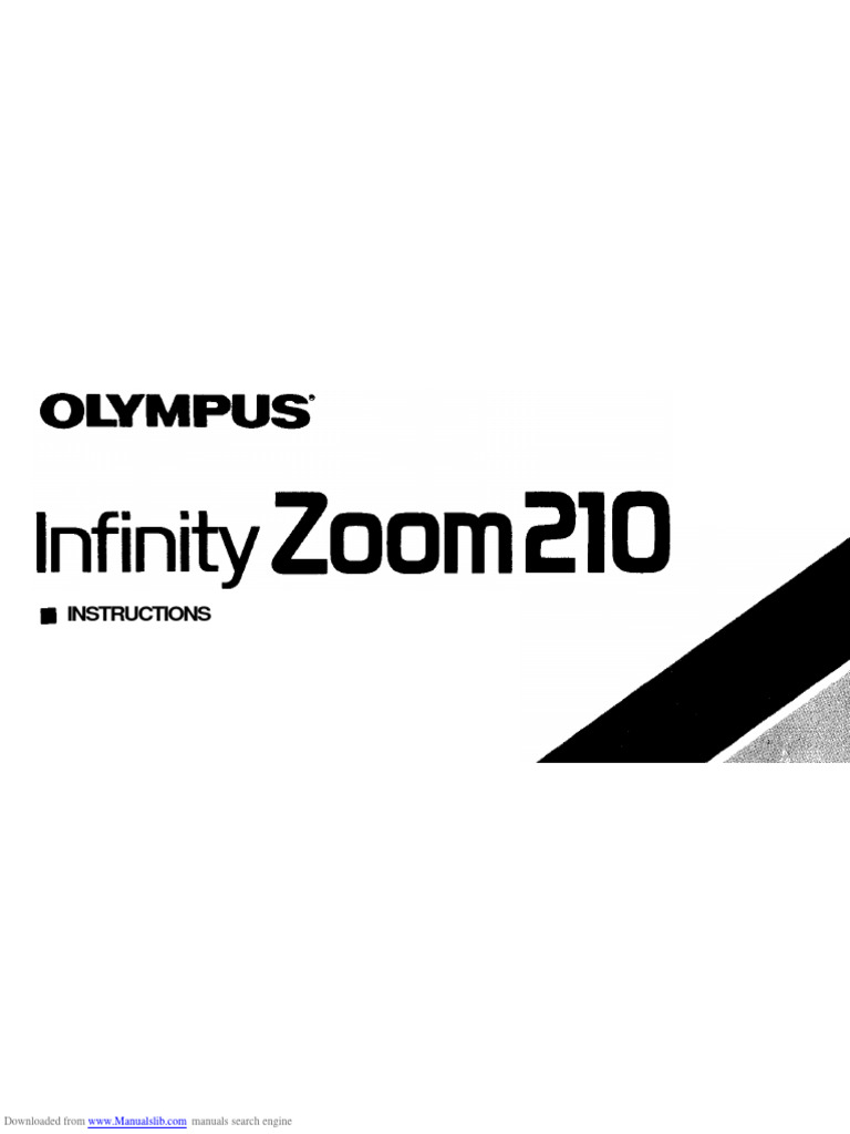 Infinity - Zoom - 210 Manual | PDF | Flash (Photography) | Camera