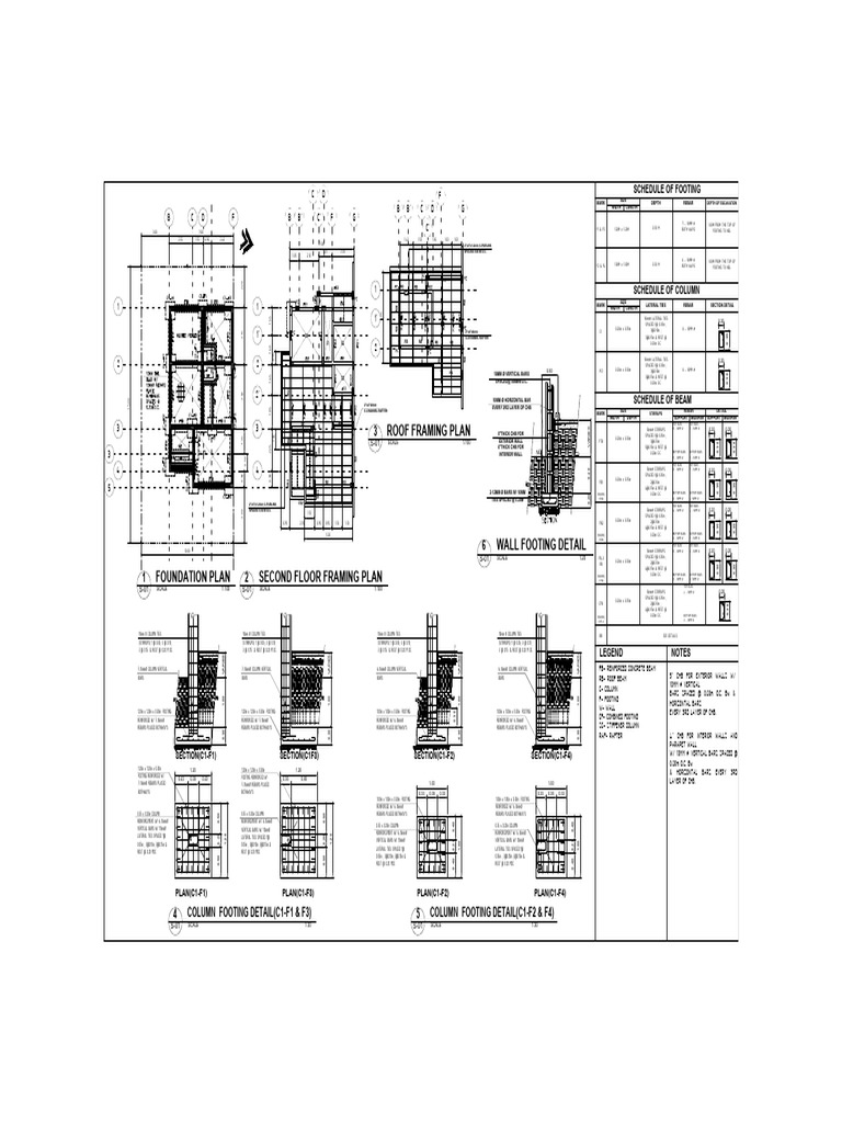 Roof Framing Plan: C D G F B' C' B C D G F B' C' | Download Free PDF | Architectural Elements ...