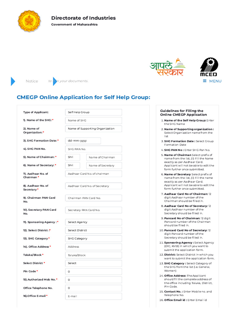 SHG CMEGP Form | Download Free PDF | Personal Identification Number ...