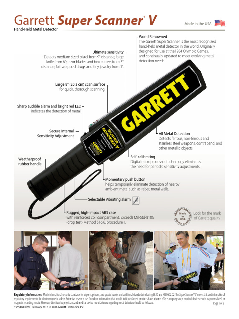 Garrett - Super - Scanner - V 2021 | PDF | Metal Detector | Image Scanner