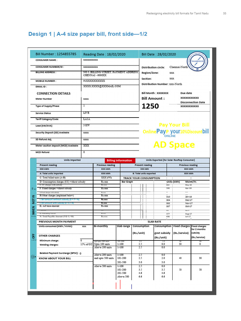 Utility Bill Template 25 | PDF | Payments | Cheque