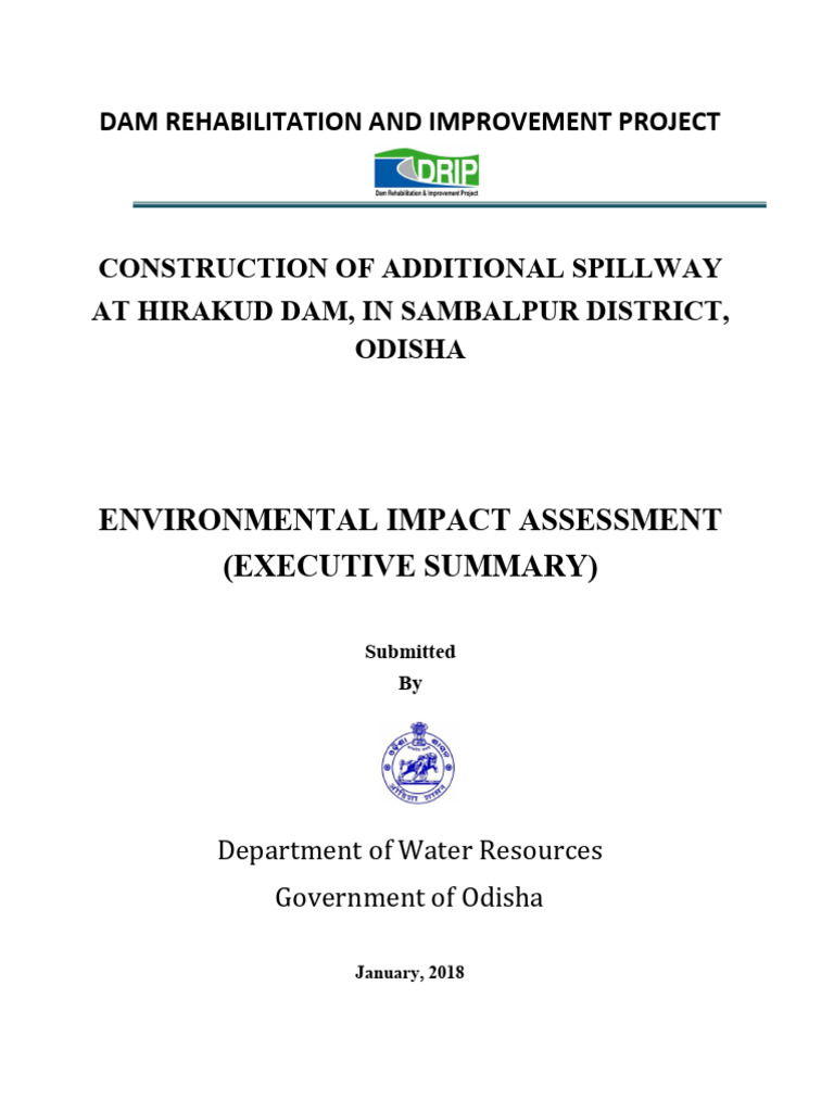 Executive Summary EIA Hirakud DRP AF 07312018 | PDF | Environmental ... Executive Summary EIA Hirakud DRP AF 07312018 | PDF | Environmental ...
