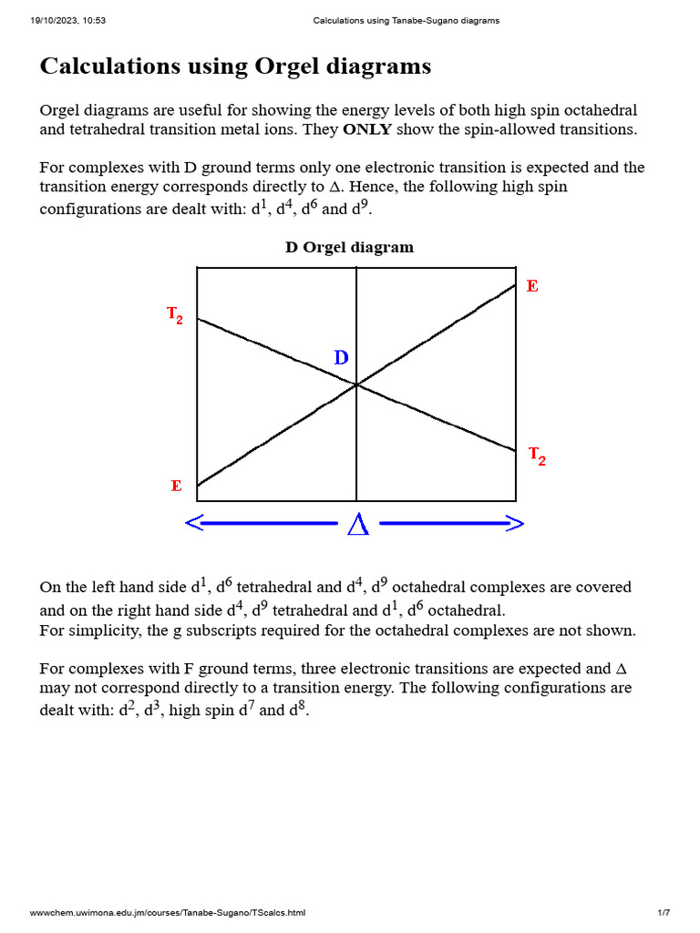 Tanabe-Sugano Diagrams for d2 and d3 | PDF | Quantum Mechanics | Sets ...