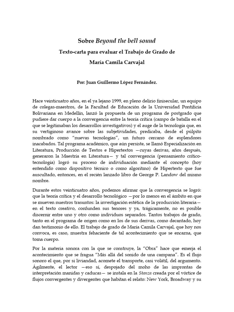 Sobre Beyond The Bell Sound | PDF | Cognición