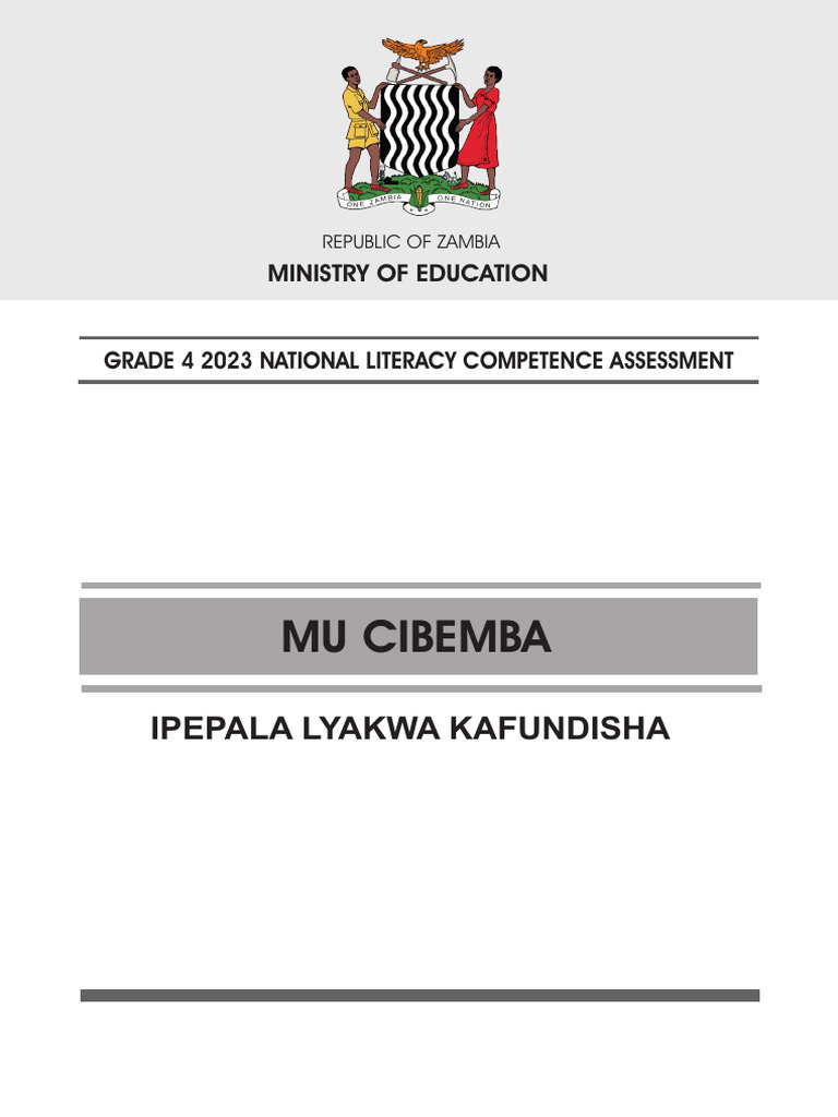 3B Icibemba Literacy 2023 Grade 4 TG | PDF | Human Communication