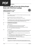 AASHTO T97 (2018) - Flexural Strength of Concrete (Using Simple Beam With Third-Point Loading ...