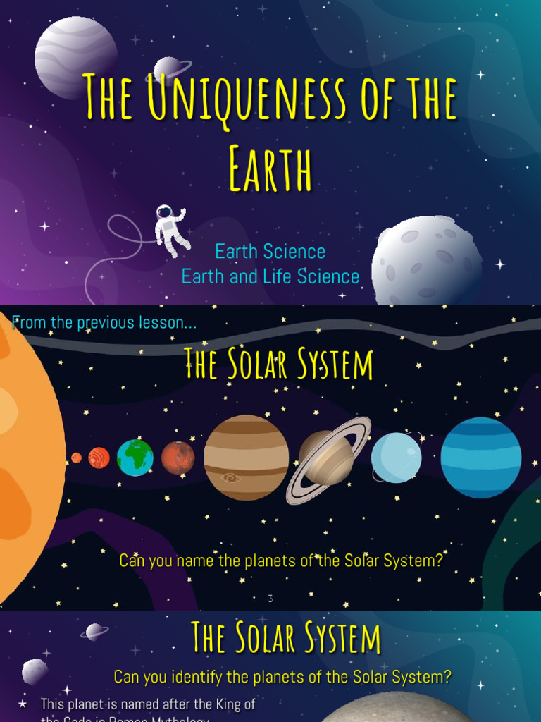 The Uniqueness of The Earth | PDF | Planets | Earth