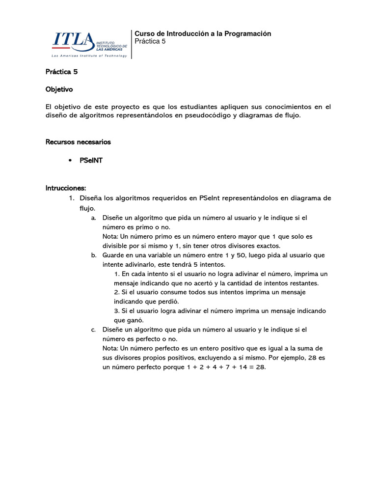 Práctica 5 Pdf Algoritmos Ingeniería De Software