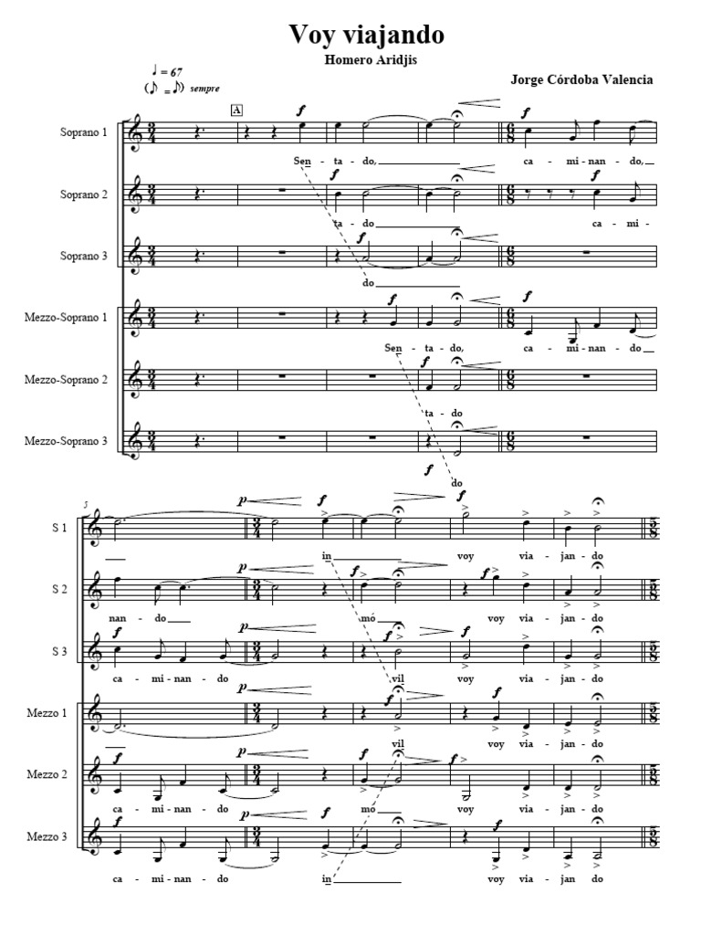 Voy Viajando (DEFINITIVA) | PDF | Canto | Música vocal