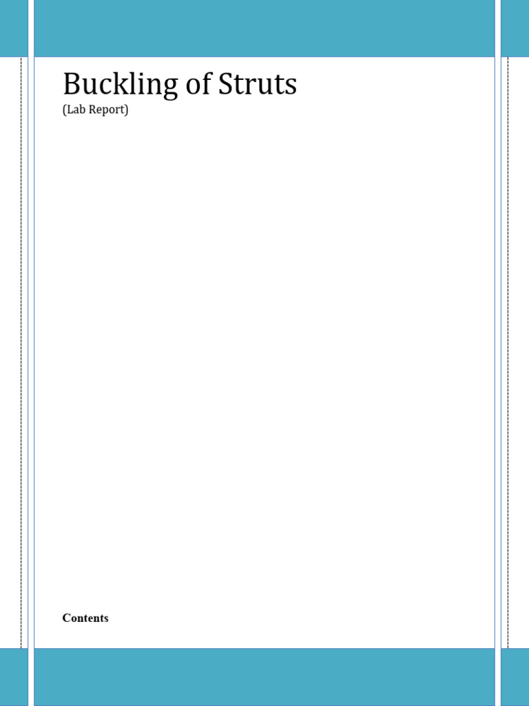 Structural Analysis 2 Buckling of Struts | PDF | Buckling | Mechanical Engineering