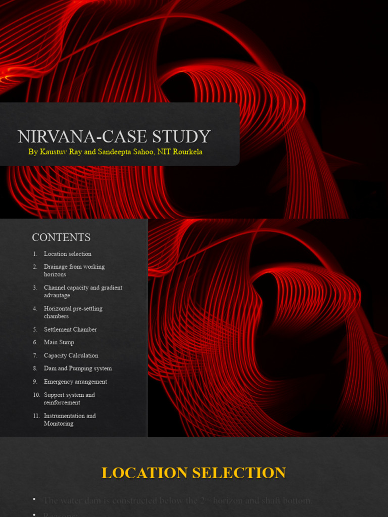 Nirvana-Case Study Final | PDF | Dam | Pump