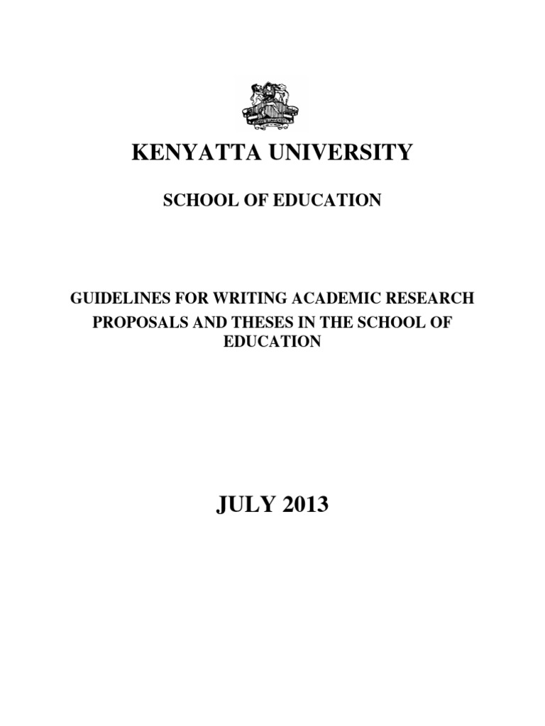 Guidelines To Writing Proposal And Thesis Pdf Thesis Hypothesis