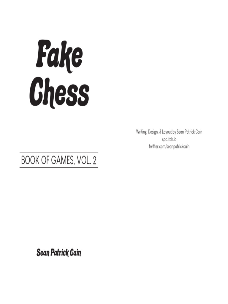 Fake Chess Book of Games Vol 2 - SPC - Spread | PDF