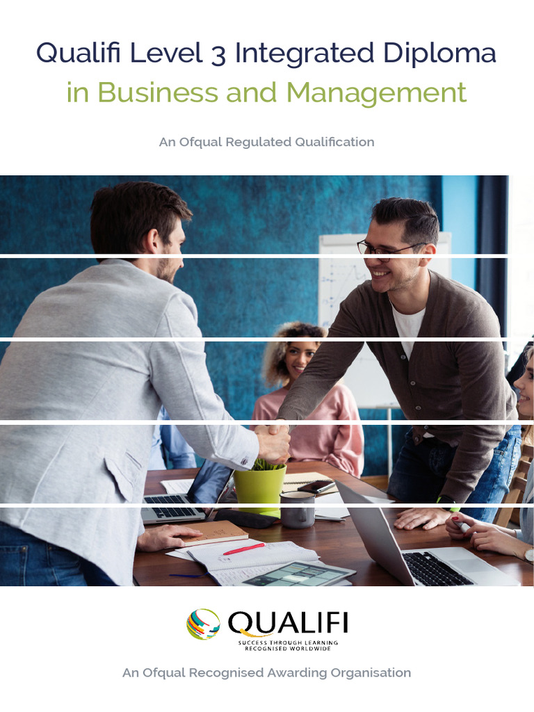 Level 3 Integrated Diploma in Business and Management 1 | PDF | Learning | Diploma
