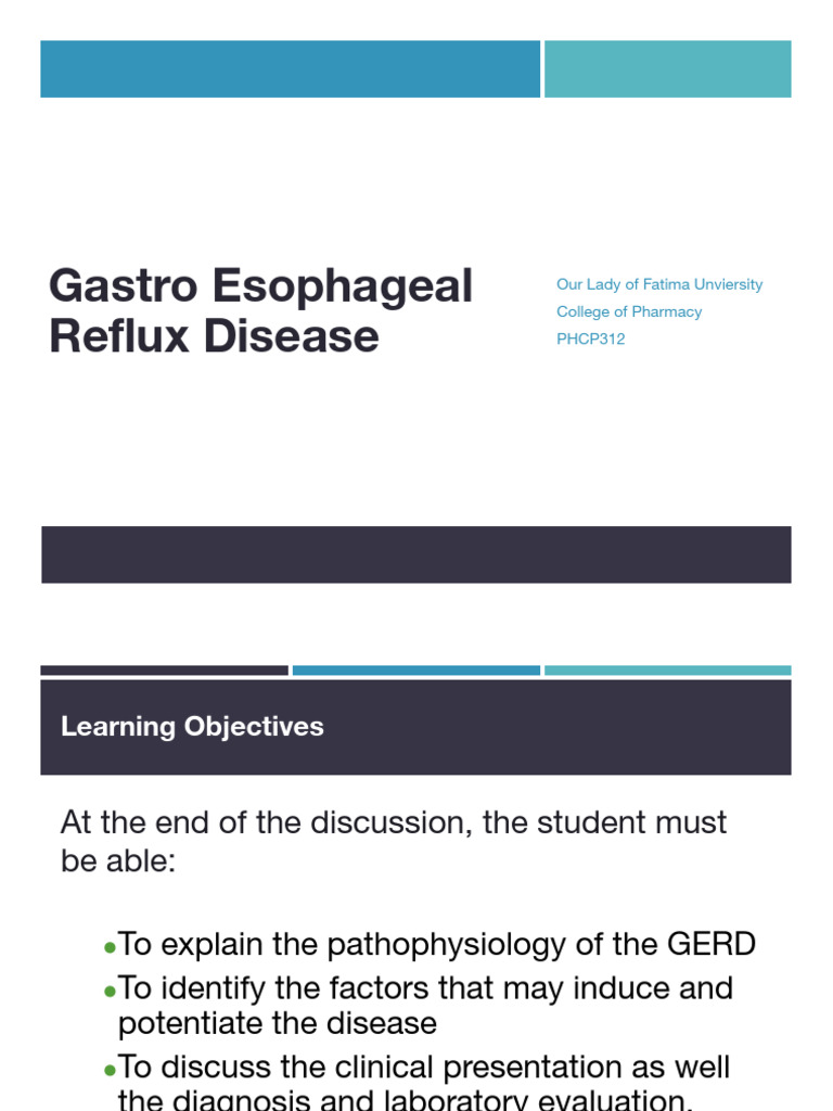 GERD | PDF | Gastroesophageal Reflux Disease | Esophagus