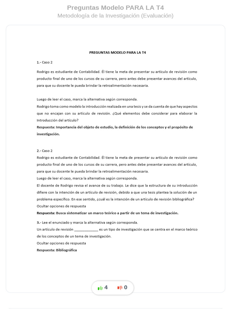 Preguntas Modelo para La t4 - Compress | PDF | Paradigma | Blog