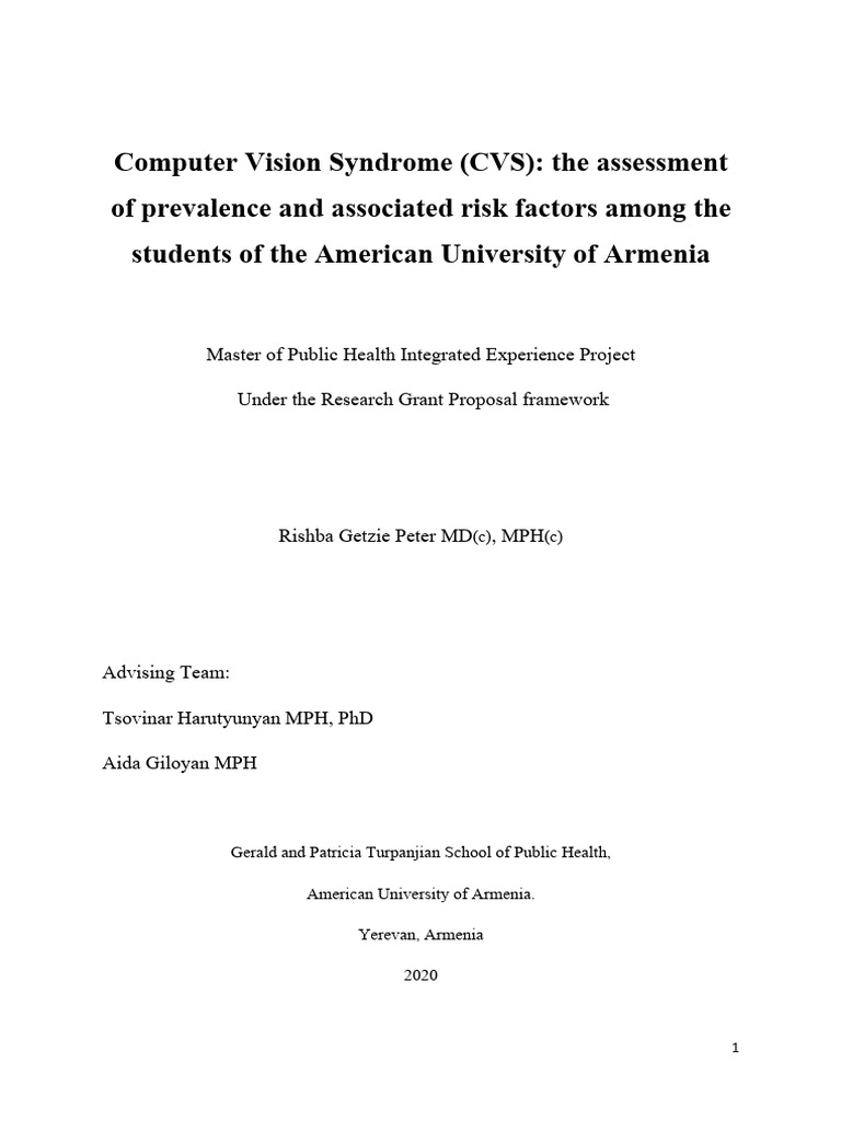 Rishba Getzie Peter - 2020 | PDF | Human Eye | Vision