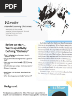 Character Traits in "Wonder" | PDF