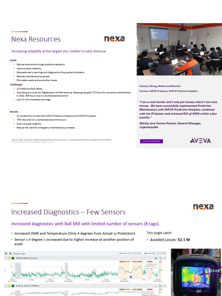 AVEVA Predictive Analytics - Nexa | PDF | Reliability Engineering