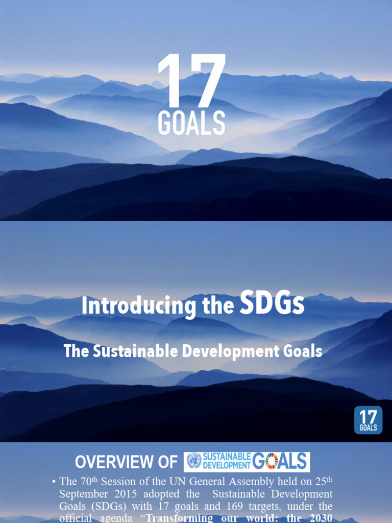 17SDGs (1) | PDF | Oceans | Sustainability