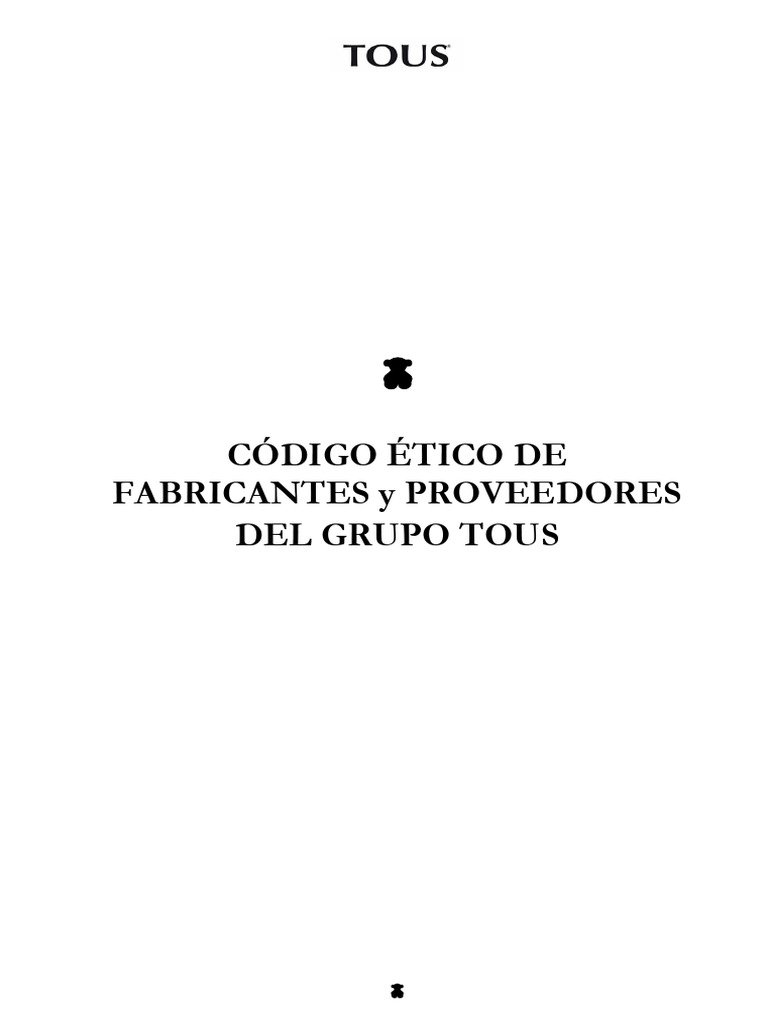 Código de Ética Tous | PDF | Acoso sexual | Cumplimiento normativo