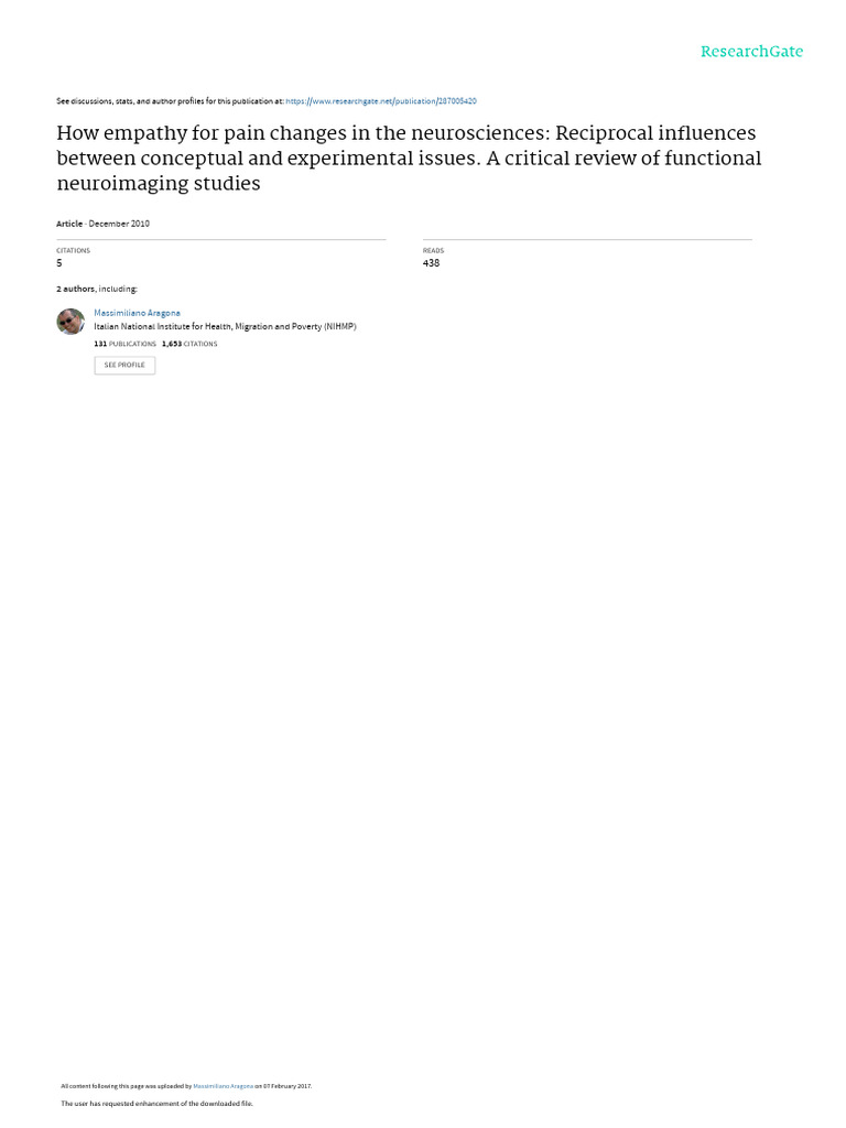 Aragona Puzella | PDF | Psychology | Neuropsychology