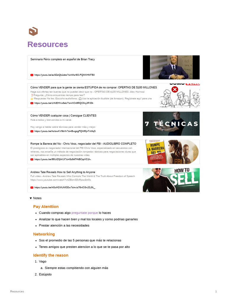 Recursos sobre ventas | PDF