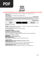 Bula - Regent® 800 WG | PDF | Agricultura | Desperdício