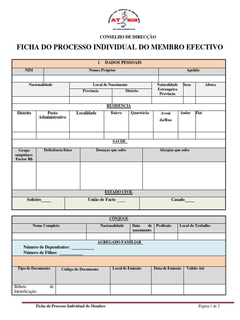 Ficha Do Processo Individual - 100344 | PDF