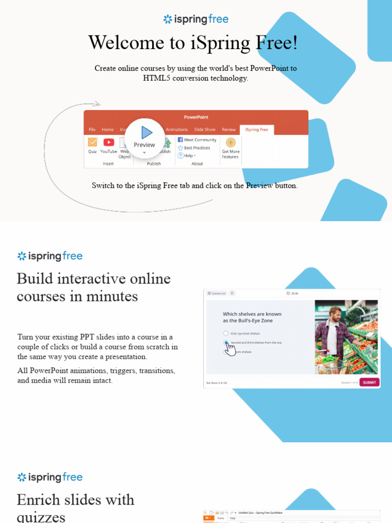 Getting Started With Ispring | PDF | Educational Technology | Microsoft Power Point