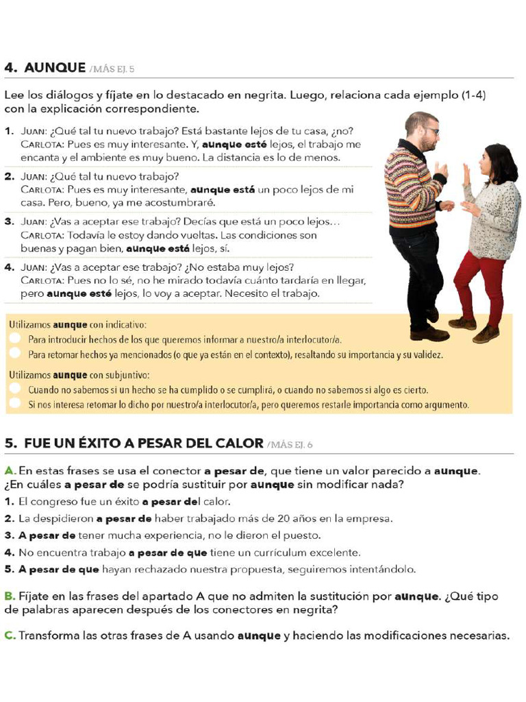 Aunque, Concesivas | PDF