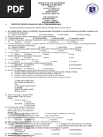 Creative Writing Exam With Answer Key | PDF | Poetry