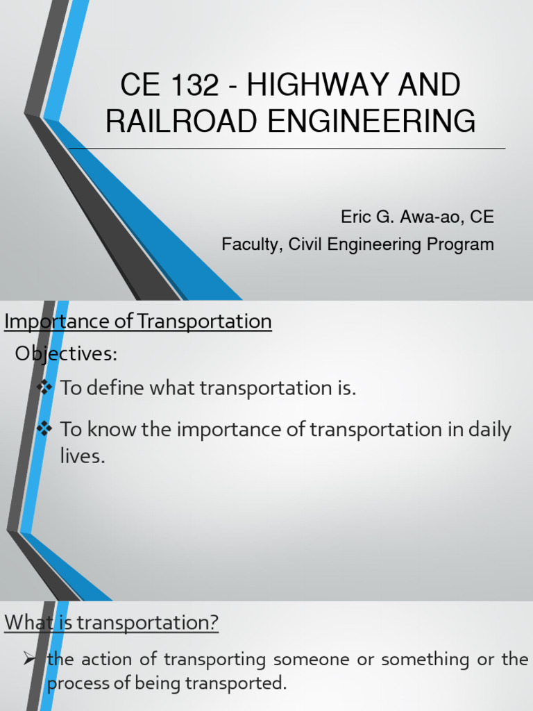 Importance of Transportation Explained | PDF | Transport | Economic Growth