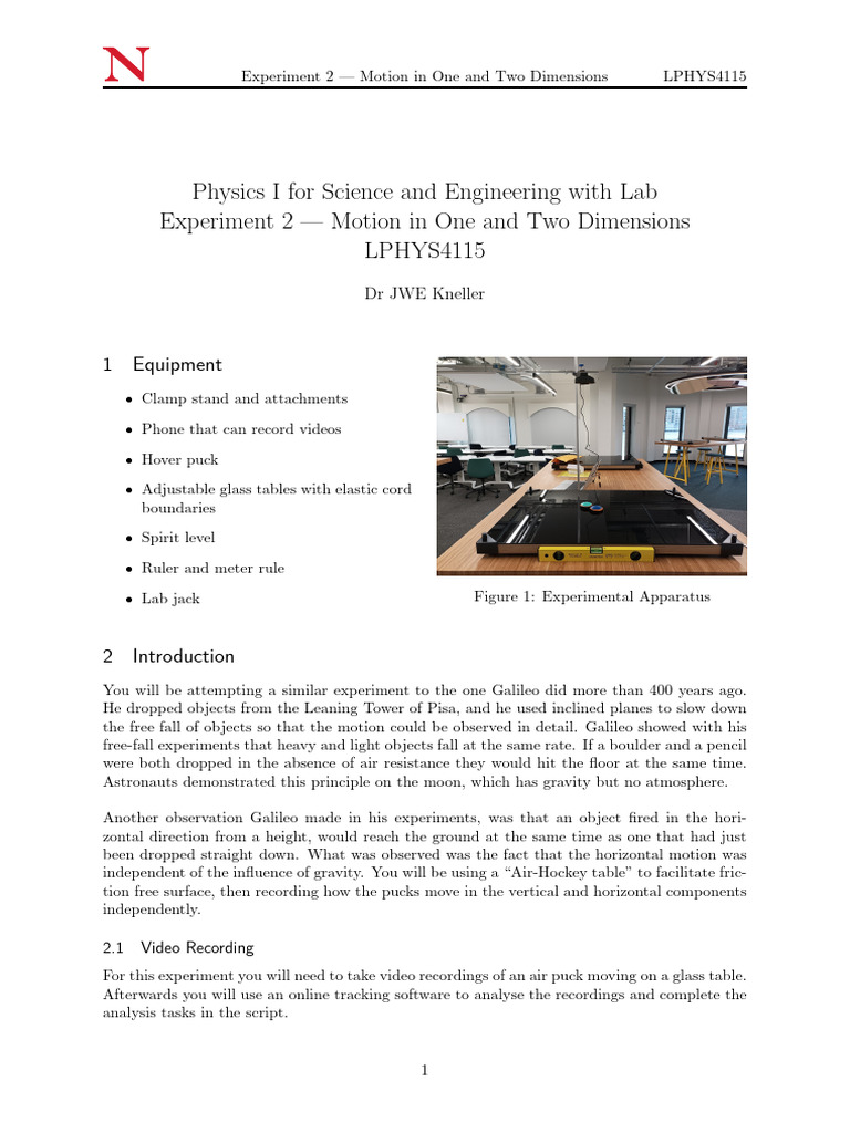 Motion Analysis in One and Two Dimensions | PDF | Acceleration | Velocity