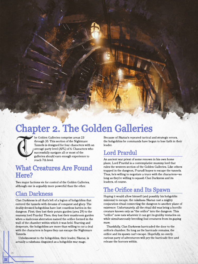 DMDave - Uncle Skeleton's Nightmare Tunnels Vol 3 - Part 2 - The Golden Galleries | PDF ...
