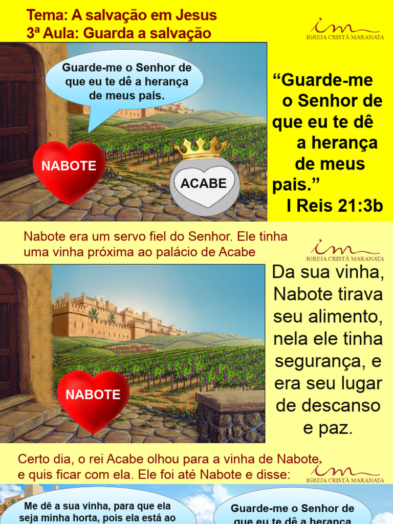 3a Aula - Slides - 0 A 3 Anos - A Salvacao em Jesus - Guarda A Salvacao ...