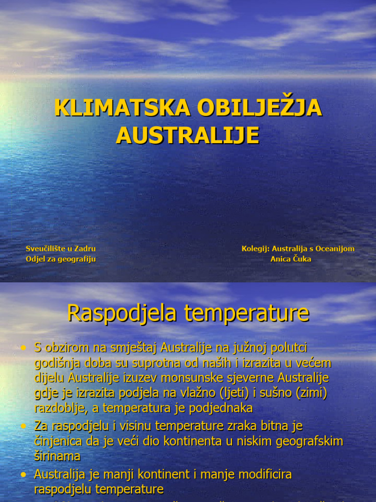 Klima Australije | PDF