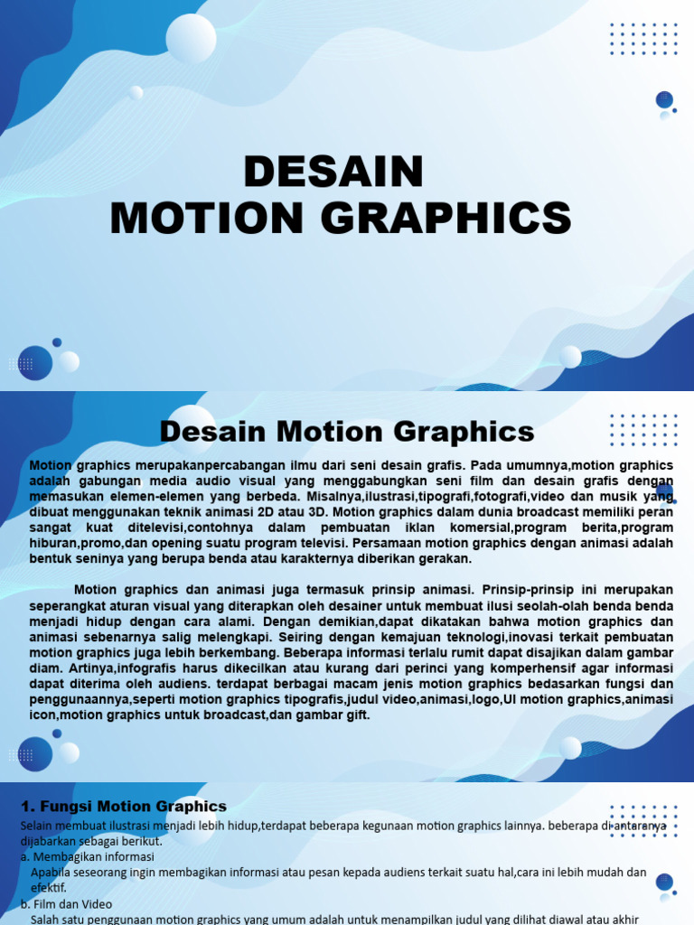 Desain Motion Graphics Aryudho | PDF | Bisnis | Seni
