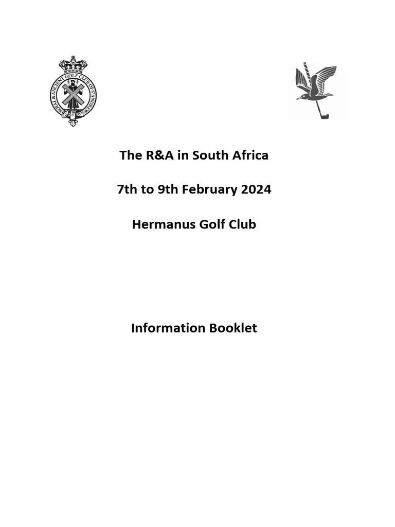 Hermanus 2024 Information Booklet v2 | PDF | Clothing