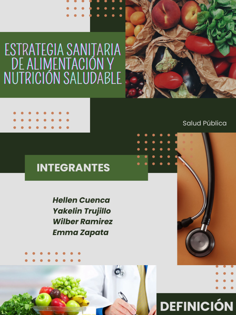 Estrategia de Nutrición Saludable en Perú | PDF | Nutrición | Dieta y ...