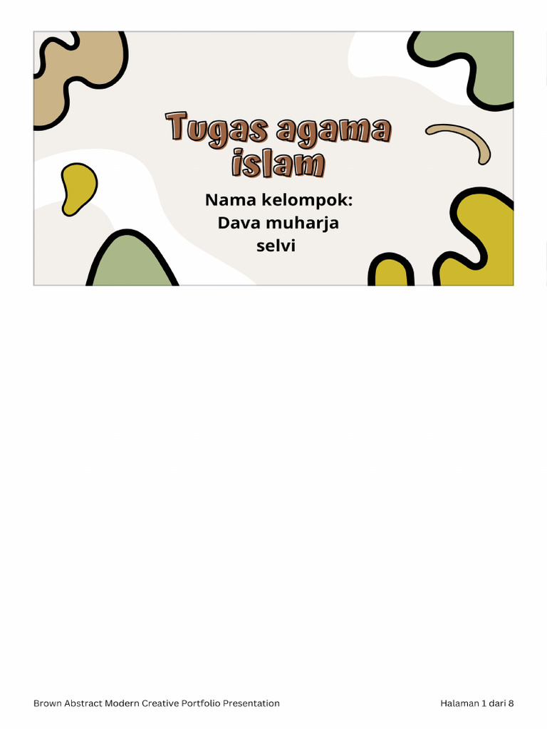 Brown Abstract Modern Creative Portfolio Presentation | PDF