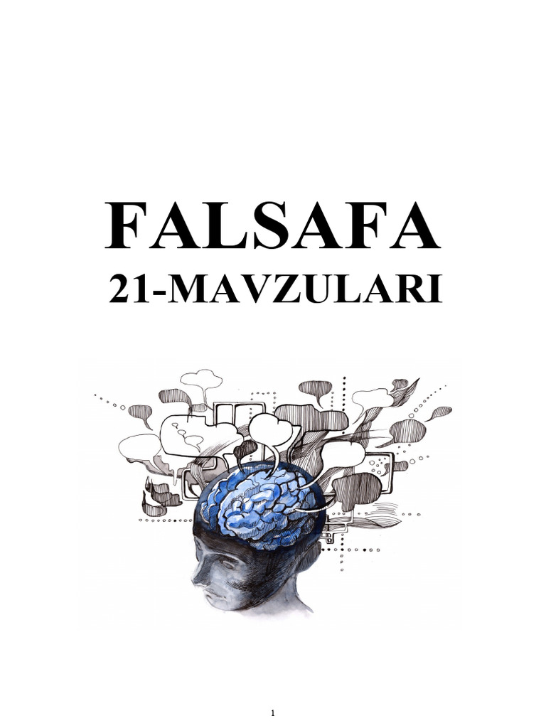 Falsafa 21-Mavzulari Mundarija | PDF
