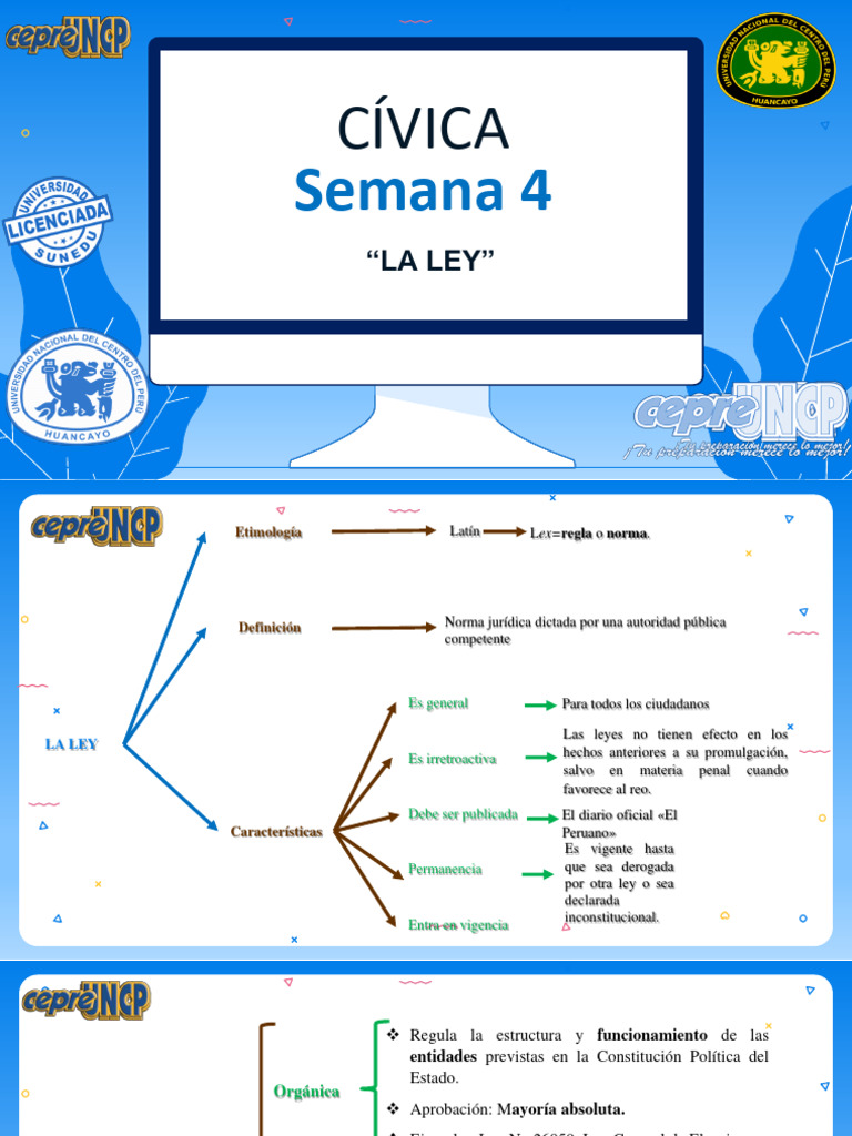 Semana 04 - Cívica - La Ley | PDF