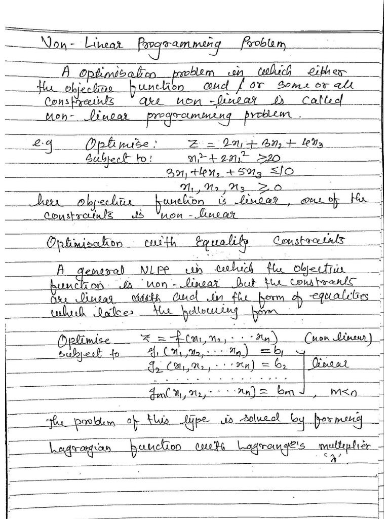 Nlpp Optimization Notes Pdf
