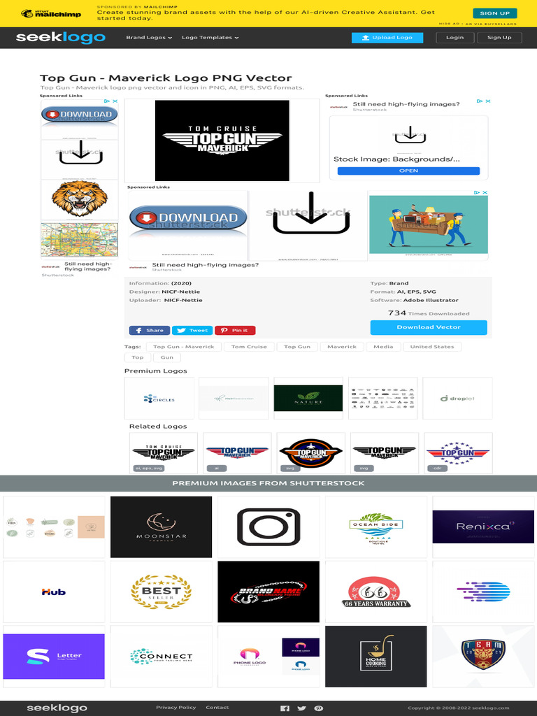 Top Gun - Maverick Logo PNG Vector (AI, EPS, SVG) | PDF | Computer ...