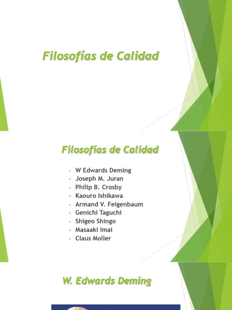 2.4 Filosofías de La Calidad | PDF | Calidad (comercial) | Business