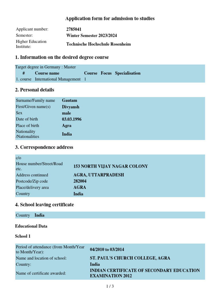 Antragsformular 95e72057 f024 4b5a 985f 6d12ad27266a | PDF | Academic ...